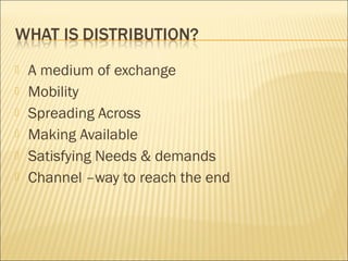 Channel of distribution | PPT
