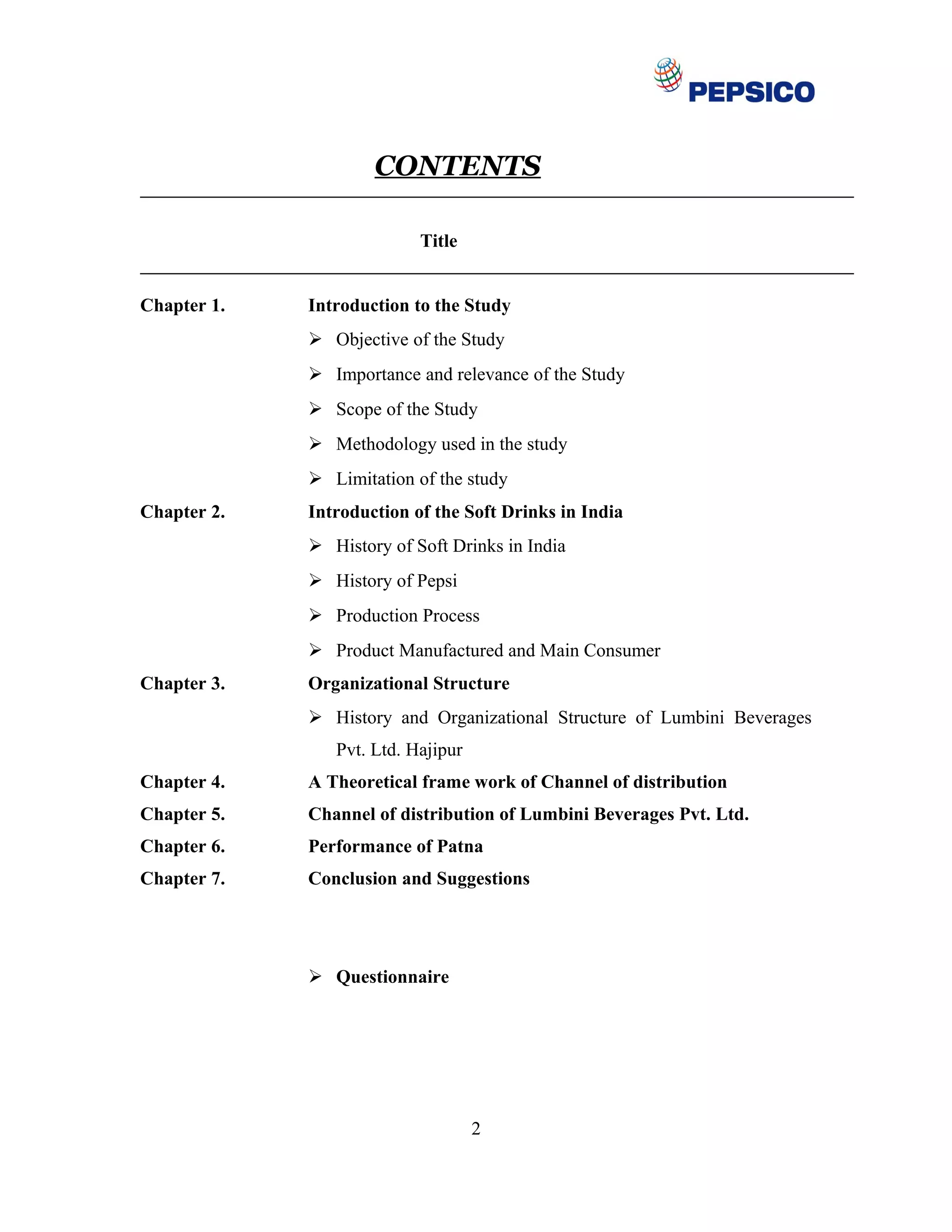 Channel of distribution_of_pepsi_products | DOC