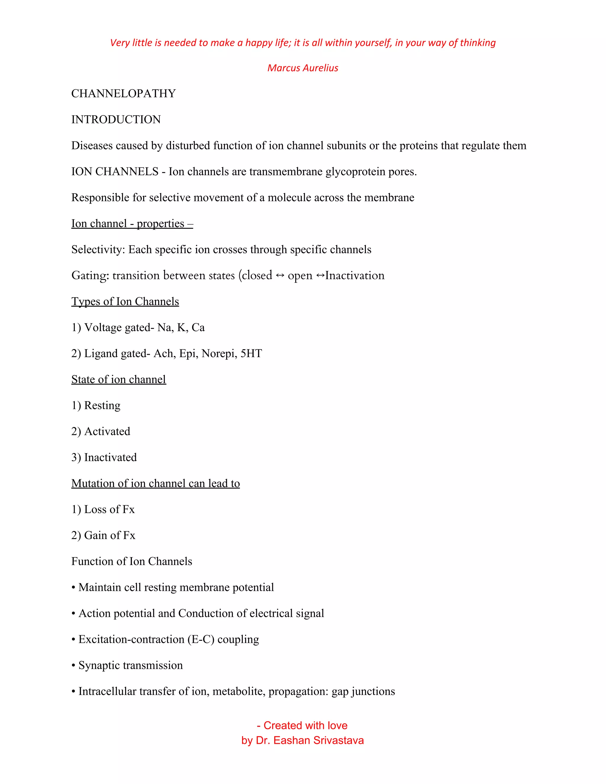 Channelopathy | PDF