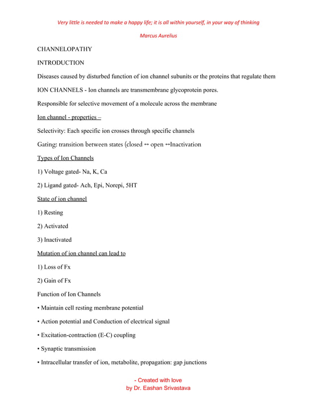 Channelopathy | PDF | Endocrine and Metabolic Diseases | Diseases and ...