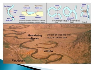 Channel Patterns & Floodplain Formation in environmental geology | PPTX