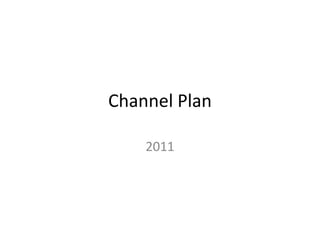 Channel plan template | PPTX