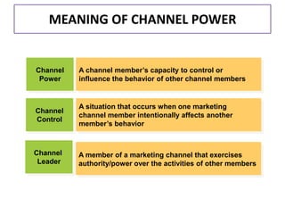 Channel Power & Conflict and Channel Dynamics | PDF