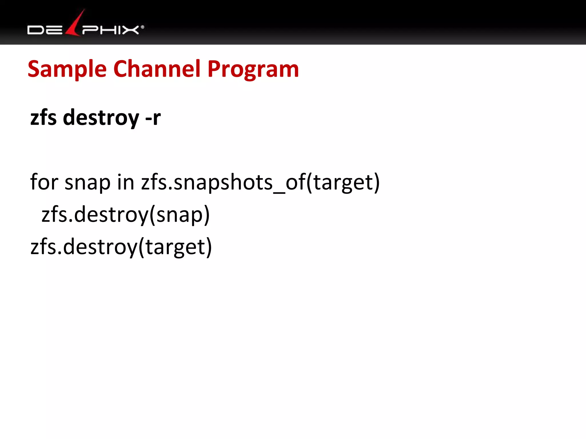 OpenZFS Channel programs | PDF | Operating Systems | Computer Software and Applications