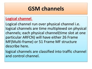 GSM Channels | PPT