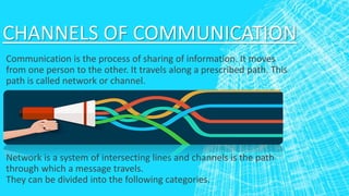 Channels & barriers of communication | PPTX