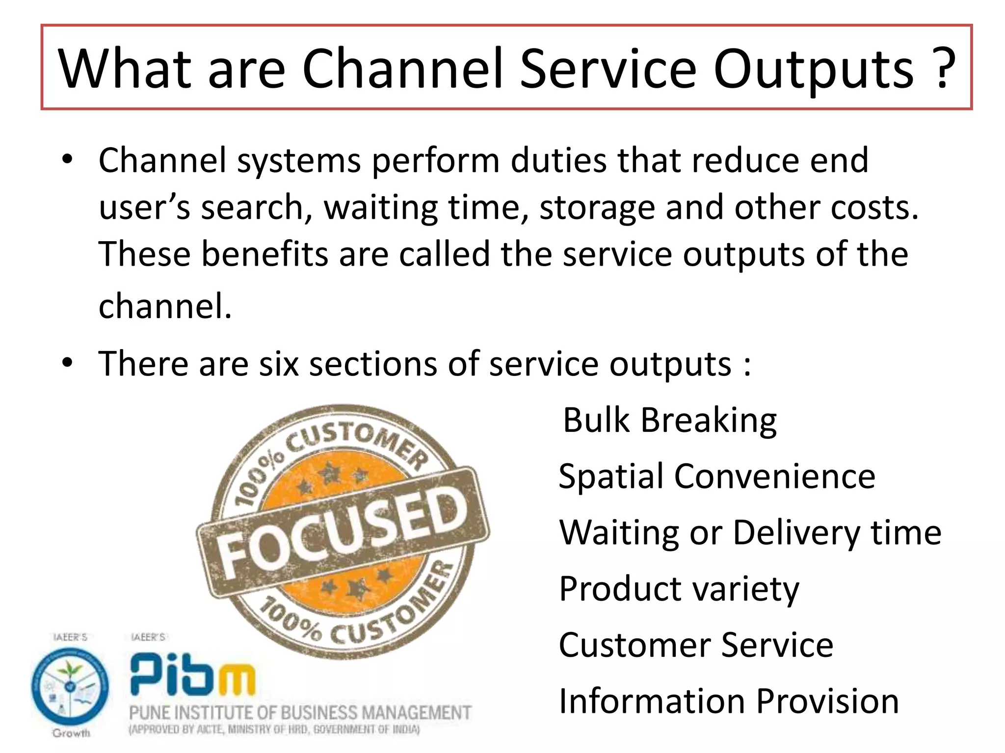 Channel service outputs- bosh | PPTX