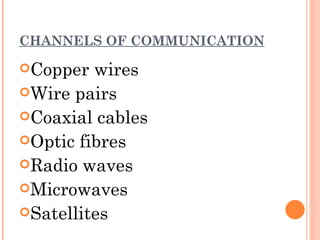 Channels of communication | PPT