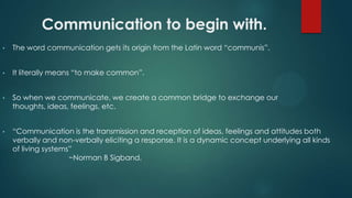Channels of communication | PPTX