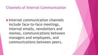 Channels of Communication | PPTX | Business | Business and Finance