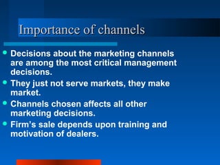 Channels of distribution | PPT