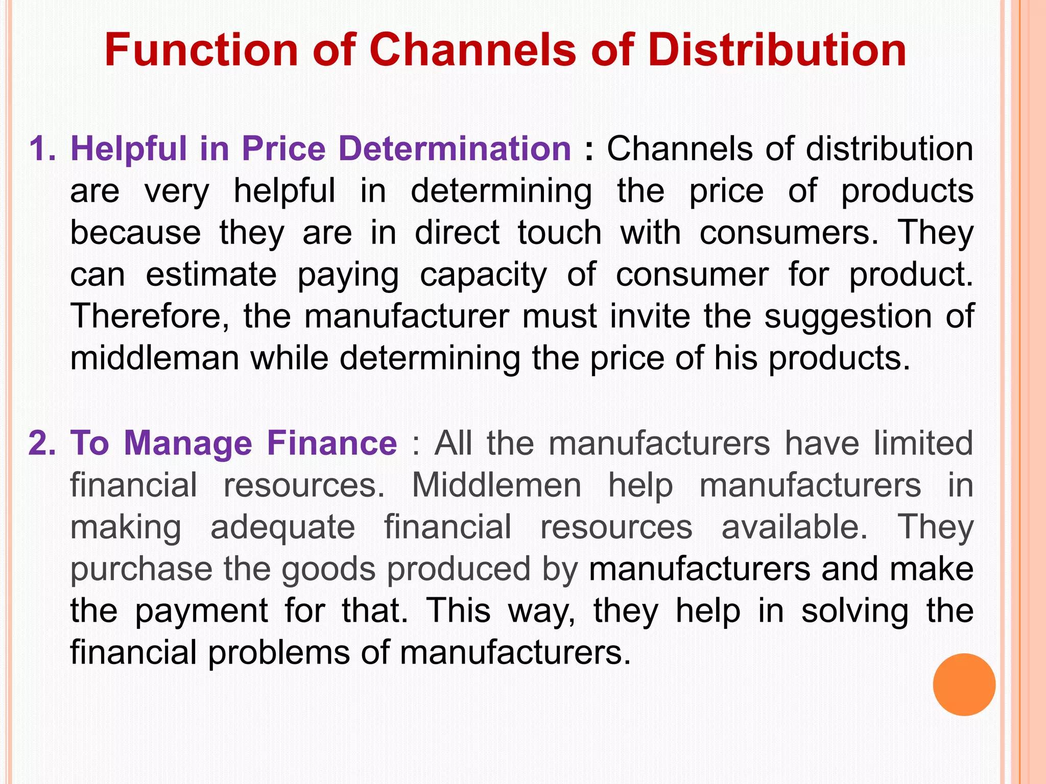 Channels of distribution | PPTX