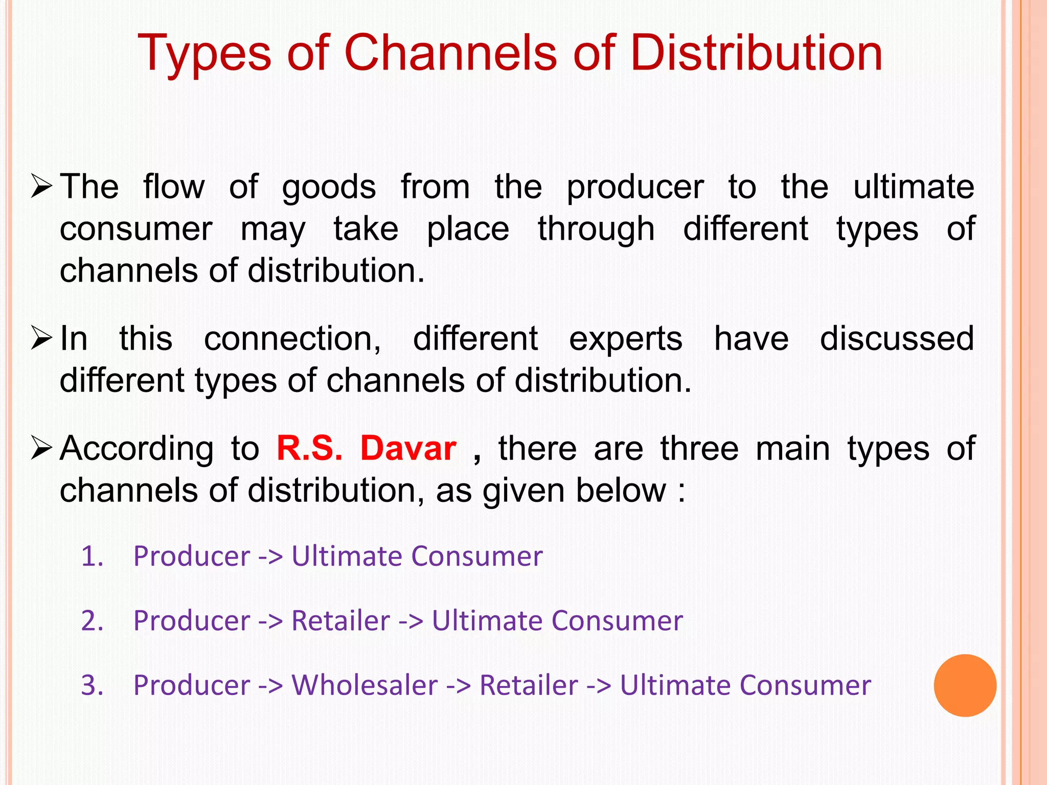 Channels of distribution | PPTX