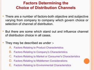 Channels of distribution | PPTX