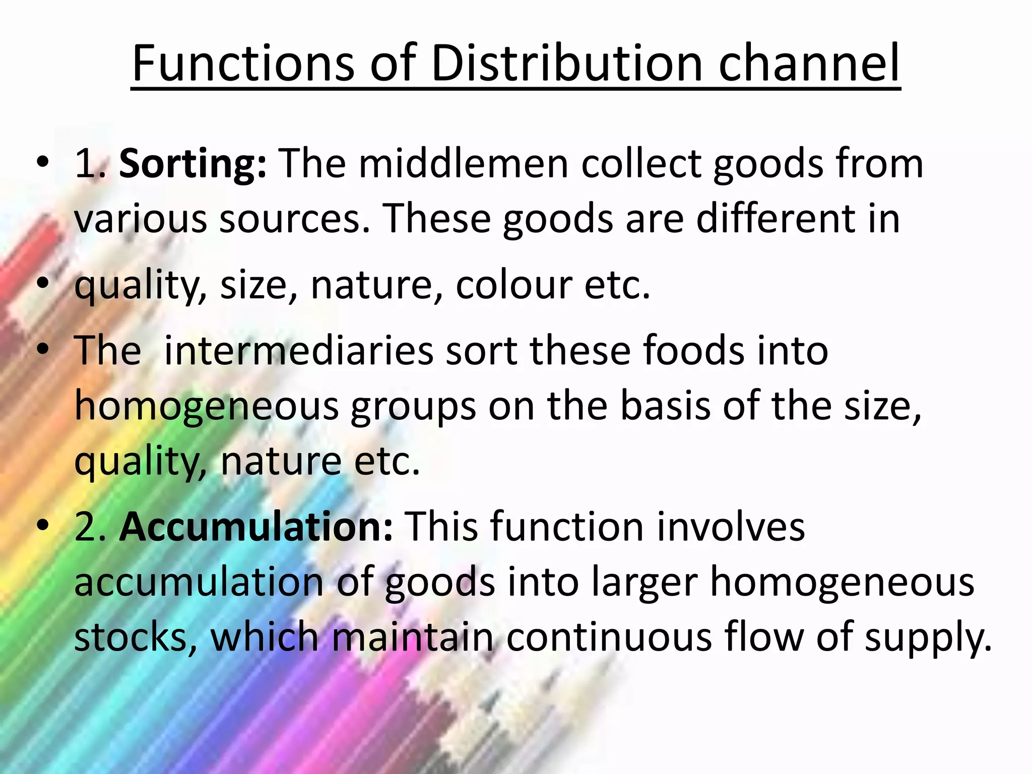 Channels of distribution | PPTX