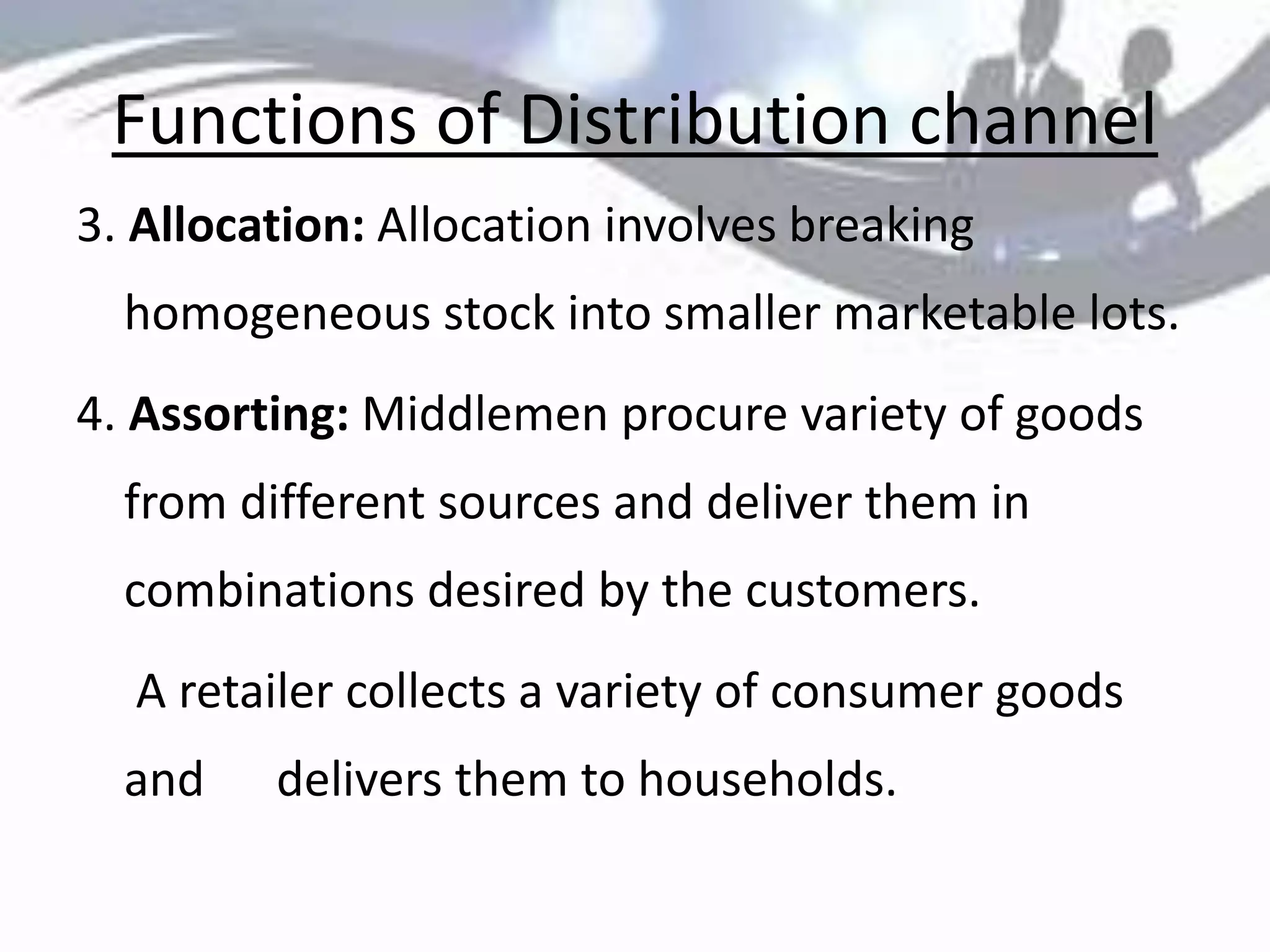 Channels of distribution | PPTX