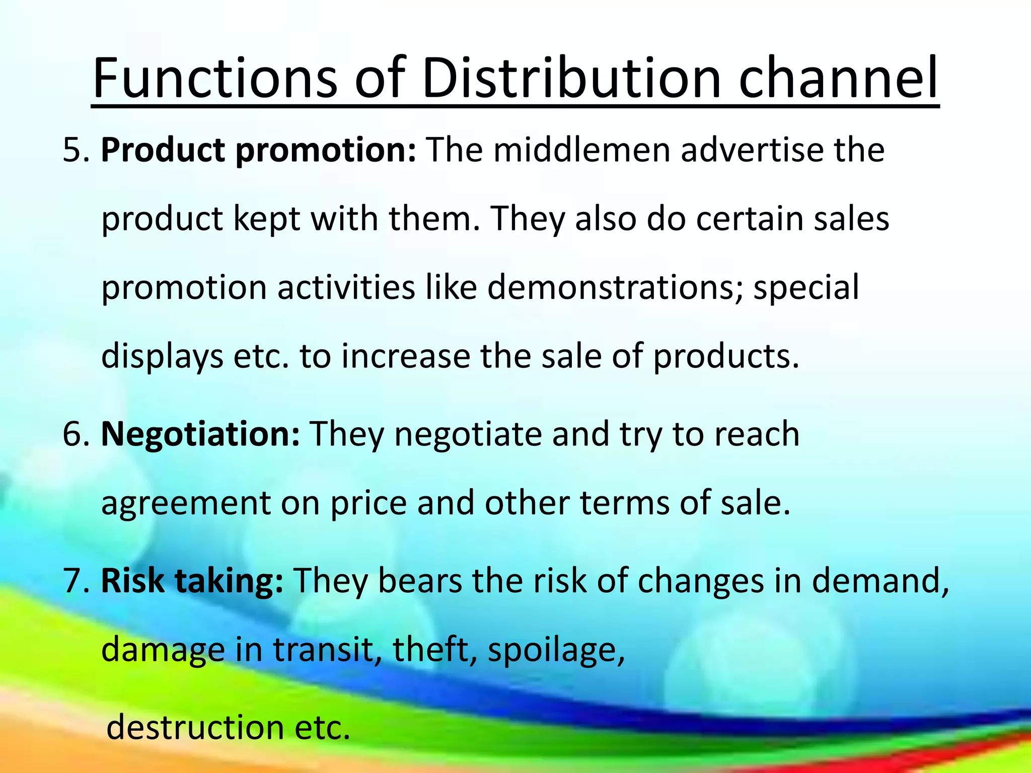 Channels of distribution | PPTX