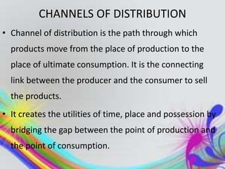 Channels of distribution | PPTX
