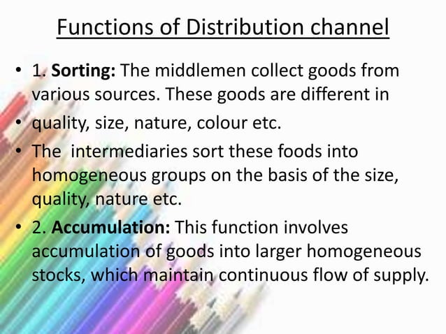 Channels of distribution | PPTX