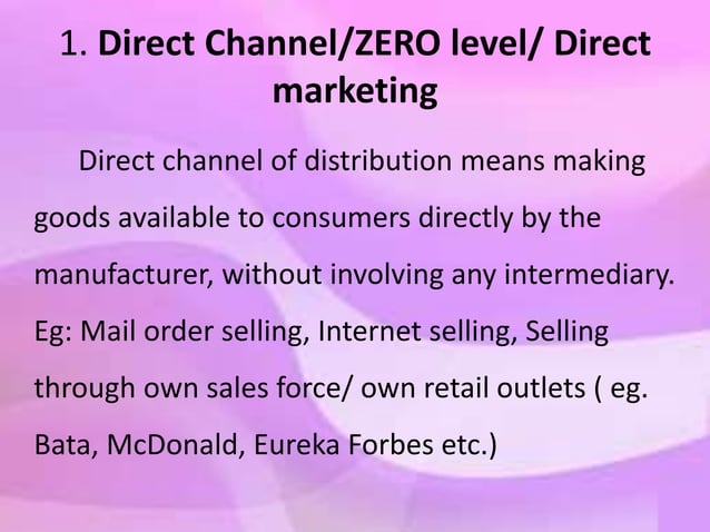 Channels of distribution | PPTX