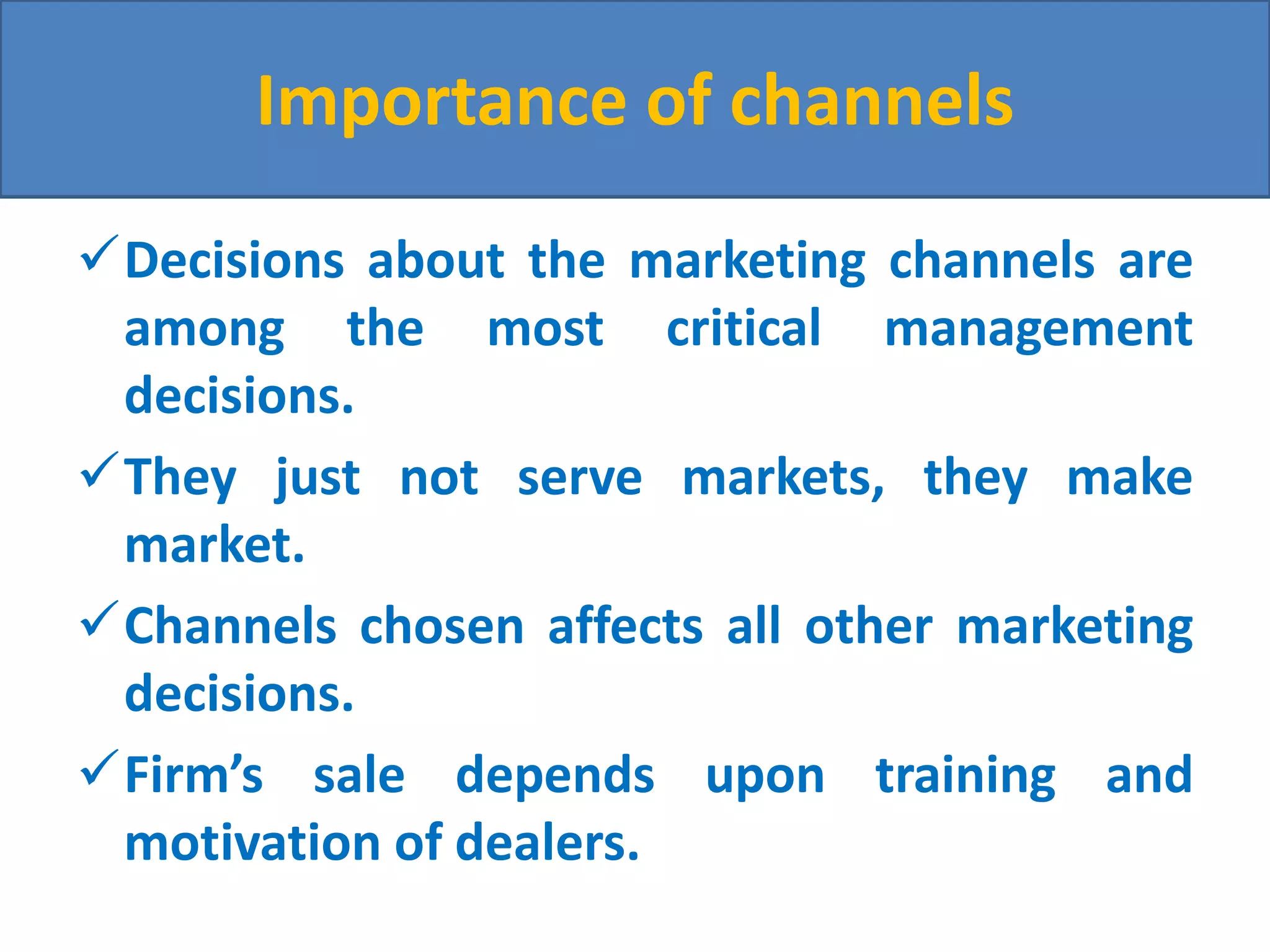 Channels of distribution | PPTX