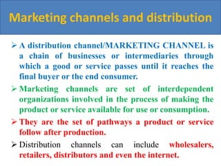 Channels of distribution | PPTX