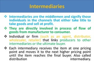 Channels of distribution | PPTX