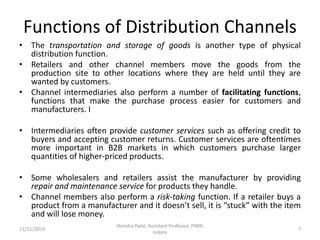 Channels of distribution in marketing | PPTX
