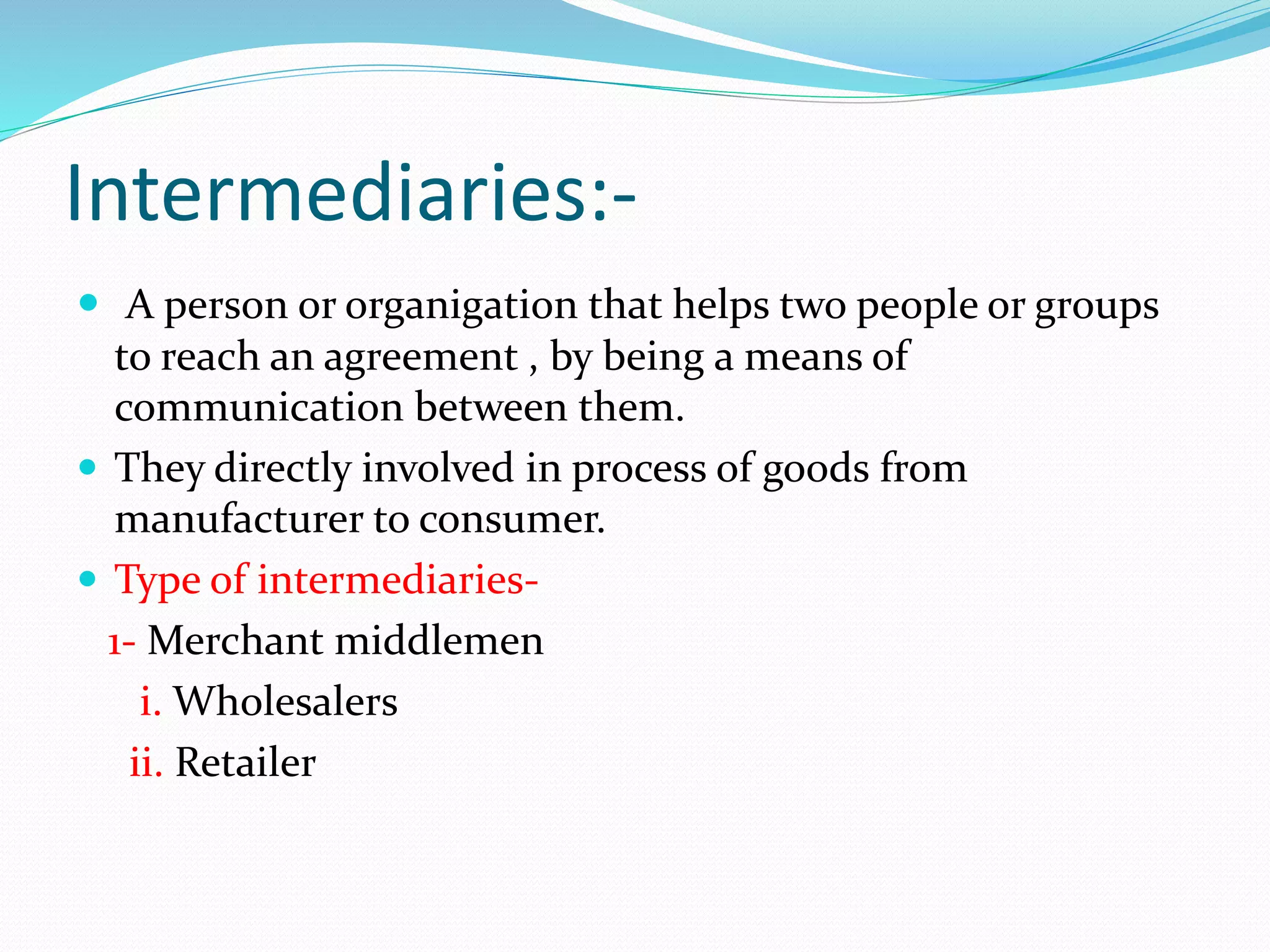 Channels of distribution ppt | PPTX