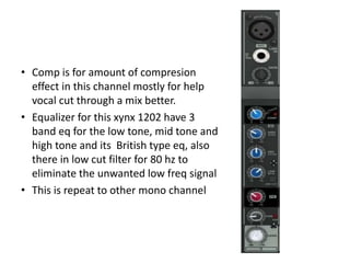 Channel strip (mixer) | PPT