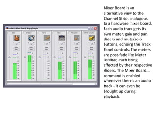 Channel strip (mixer) | PDF