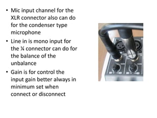Channel strip (mixer) | PPT