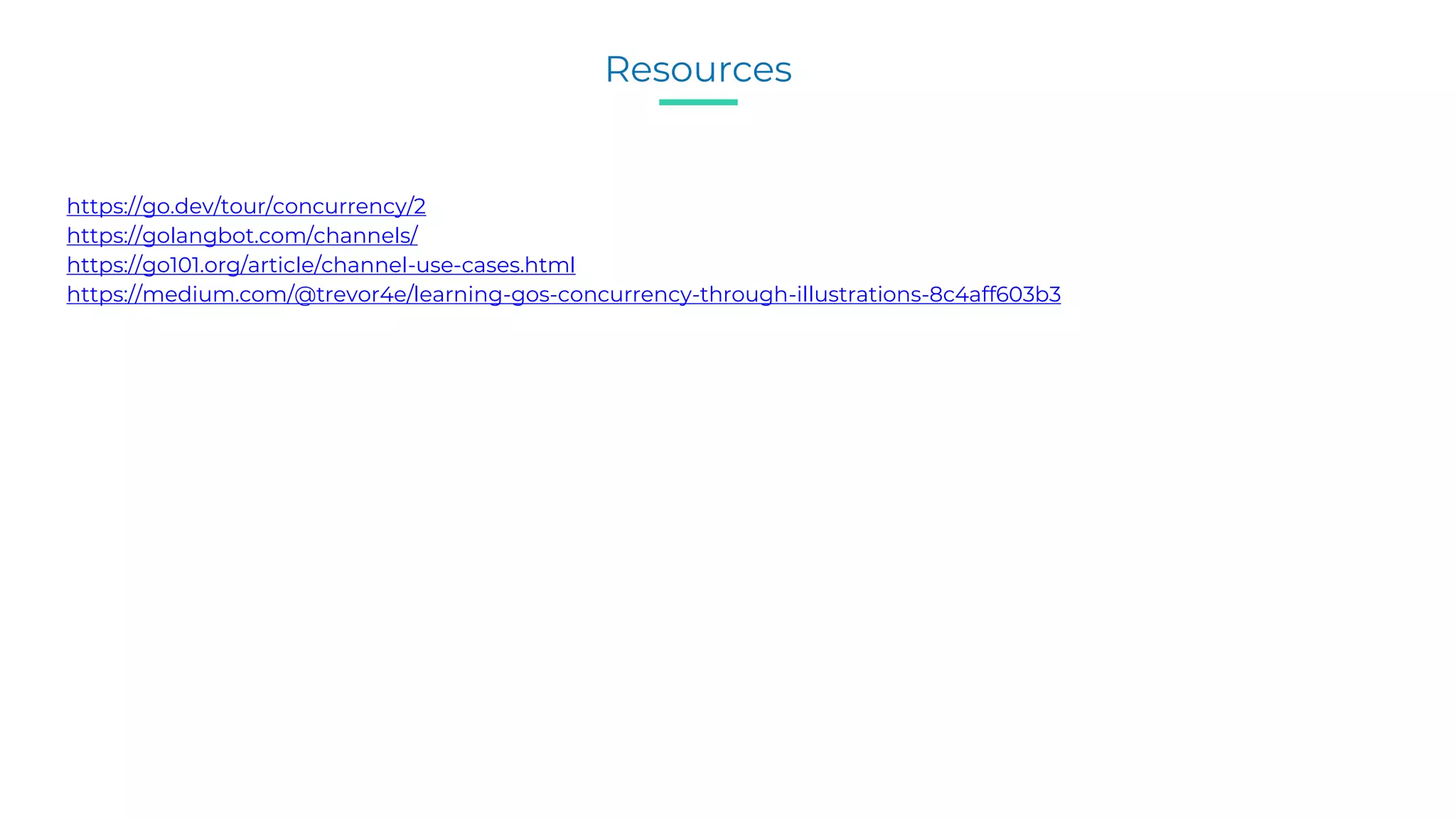 Golang Channels use cases | PPT