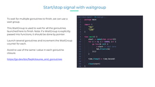 Golang Channels use cases | PPTX
