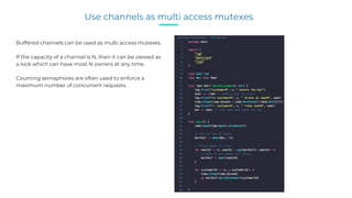 Golang Channels use cases | PPTX