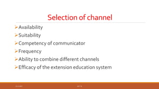 Channel and treatments of communication by Ajit | PPTX