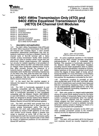 Channel Units Tellabs | PDF