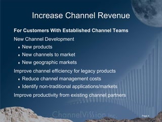 Channel Vission Overview F500 | PPT