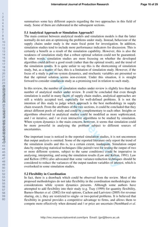 Chan supply chain coordination literature review | PDF