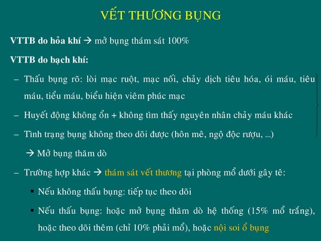 Chấn thương và vết thương bụng - 2019 - Đại học Y dược TPHCM | PDF