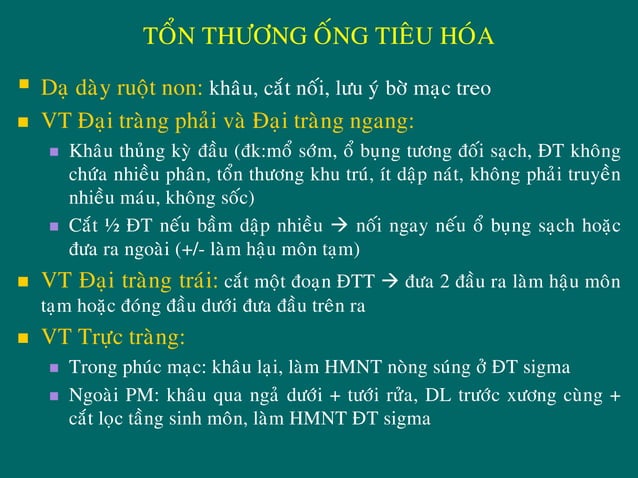 Chấn thương và vết thương bụng - 2019 - Đại học Y dược TPHCM | PDF