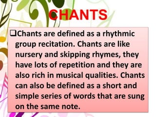 Chants and Raps | PPTX