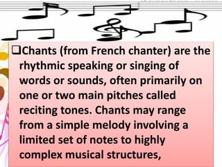 Chants and Raps | PPTX