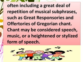 Chants and Raps | PPTX