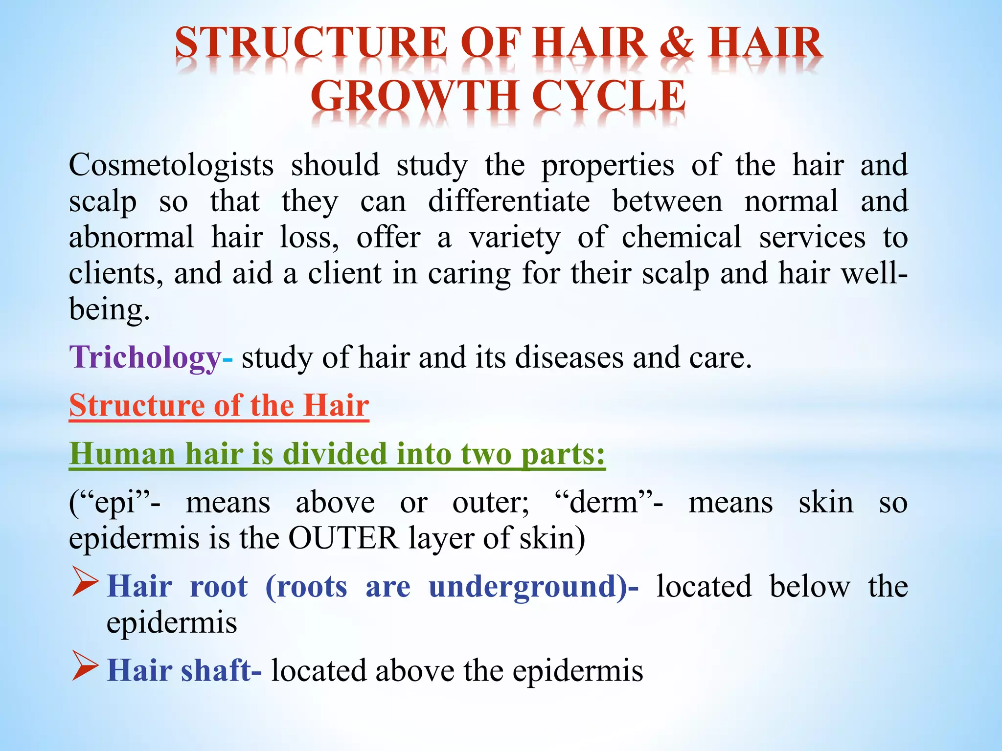 hair growth cycle | PPTX