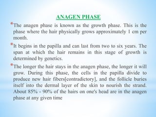 hair growth cycle | PPTX