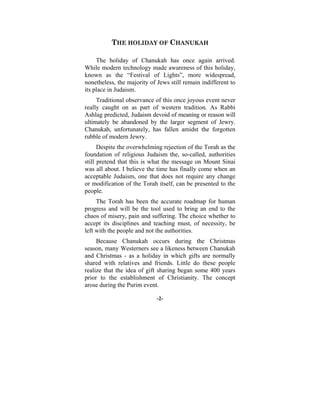 Chanukah booklet and songs | PDF