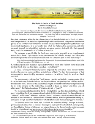 The Menorah: Secret of Ruach HaKodesh | PDF