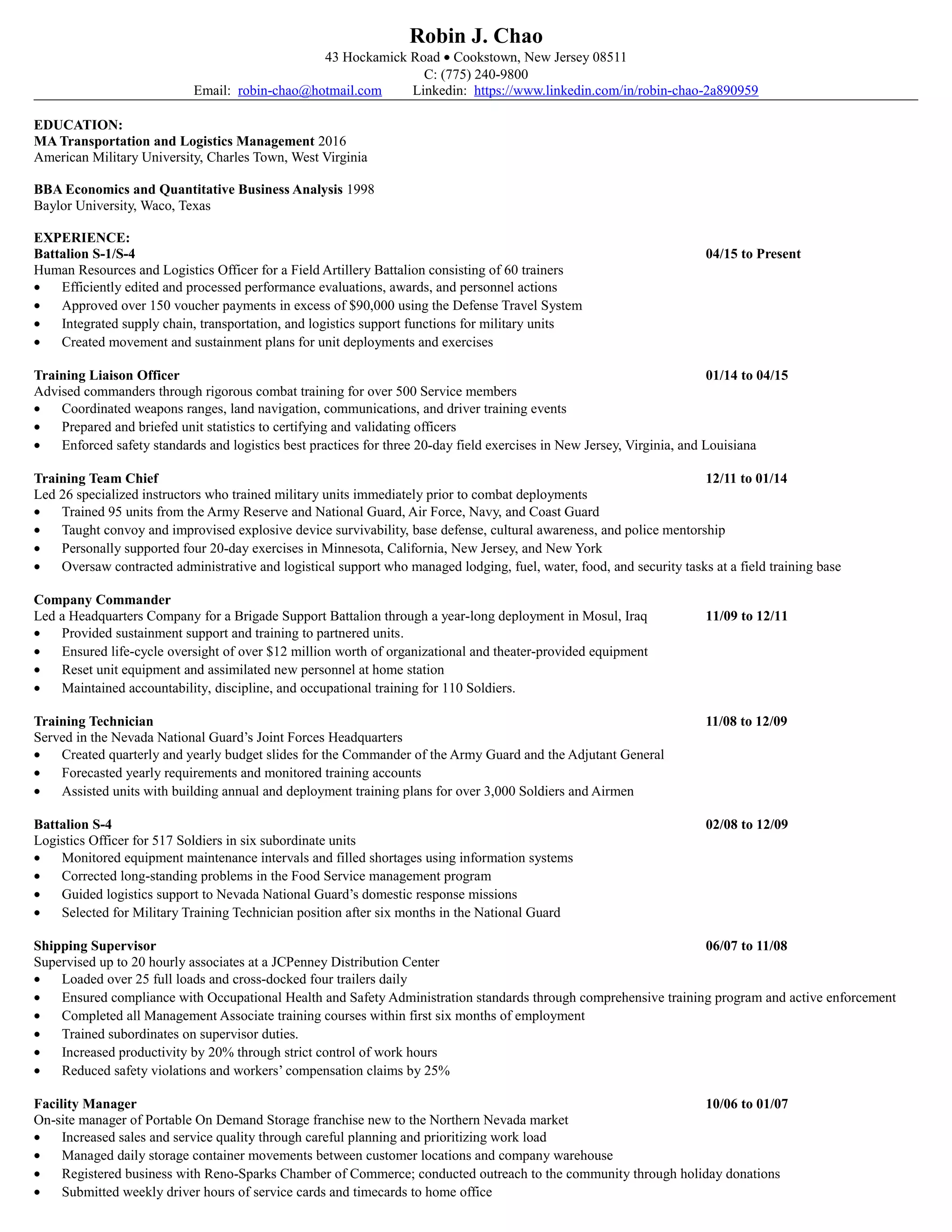 Chao, robin j. | DOC