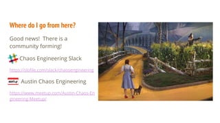Chaos Engineering Talk at DevOps Days Austin | PPT